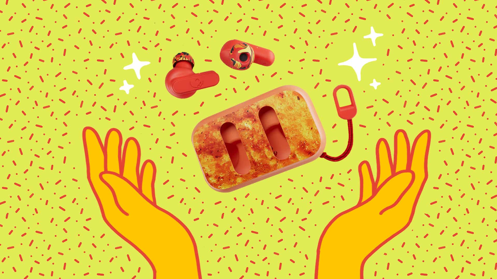 Doritos and Skullcandy Made Dorito-Themed Earbuds | Sporked