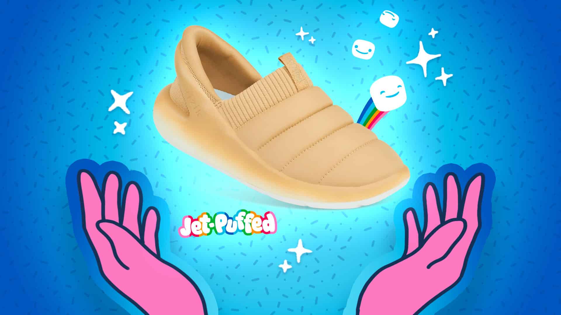 S'mores Shoes Look Like Toasted Marshmallows for Your Feet | Sporked