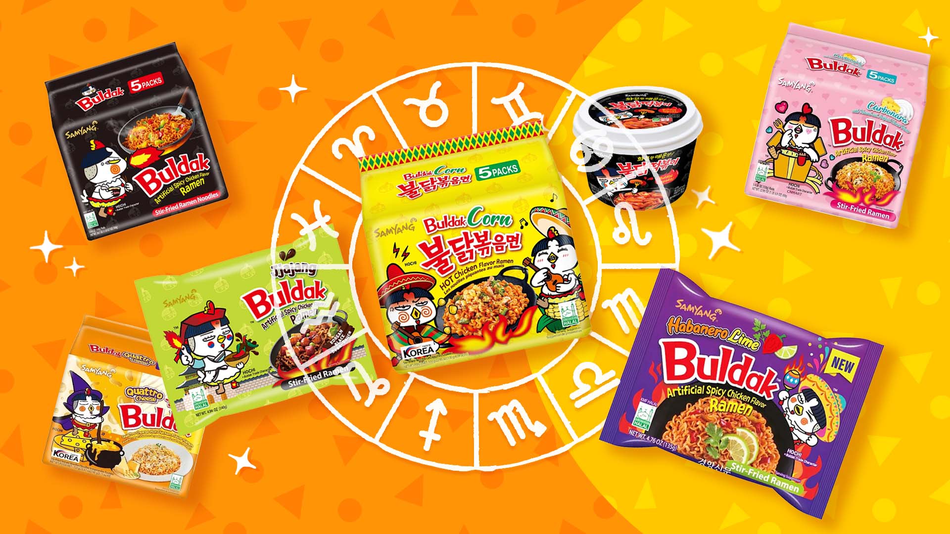 A Buldak Noodles Flavor for Every Zodiac Sign