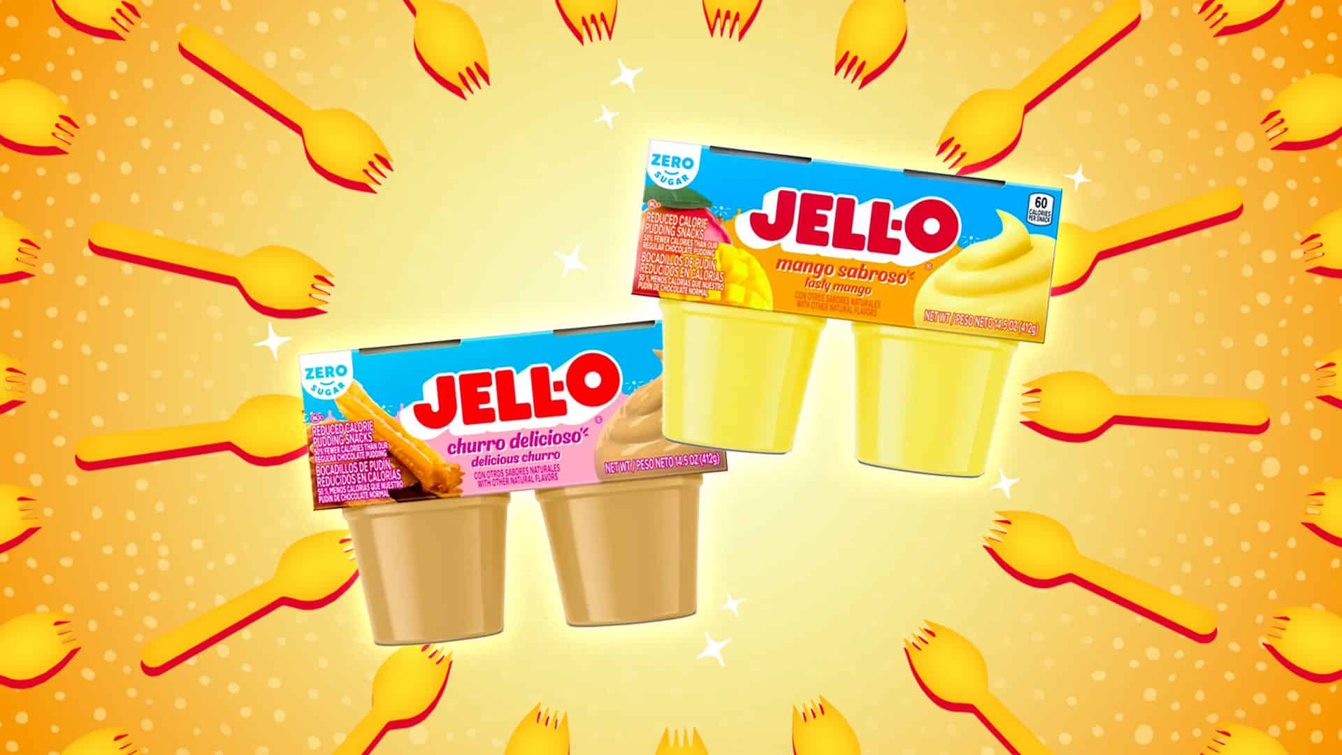 New Zero Sugar Jell-O Pudding Cups Review: Mango Sabroso and Churro ...