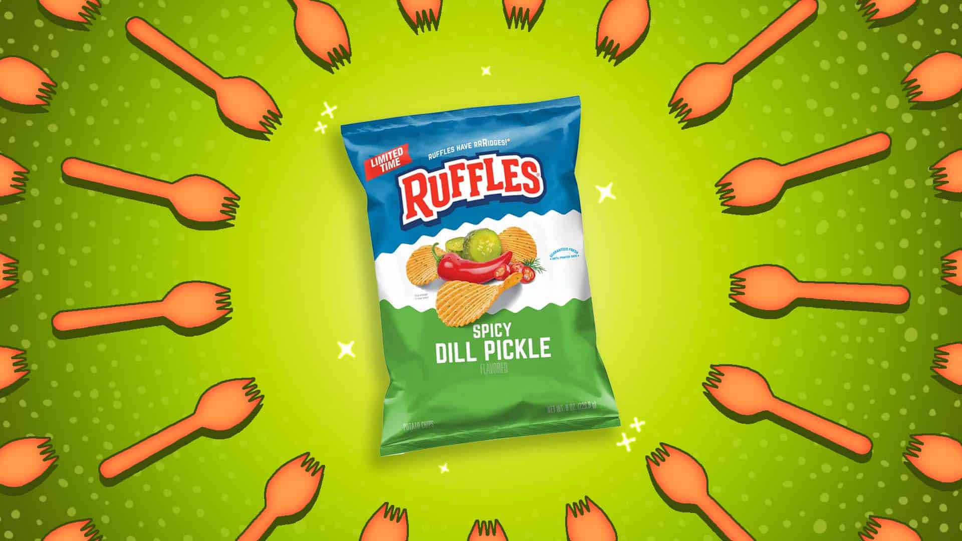 New Ruffles Flavor! Our Honest Review of Ruffles Spicy Dill Pickle ...