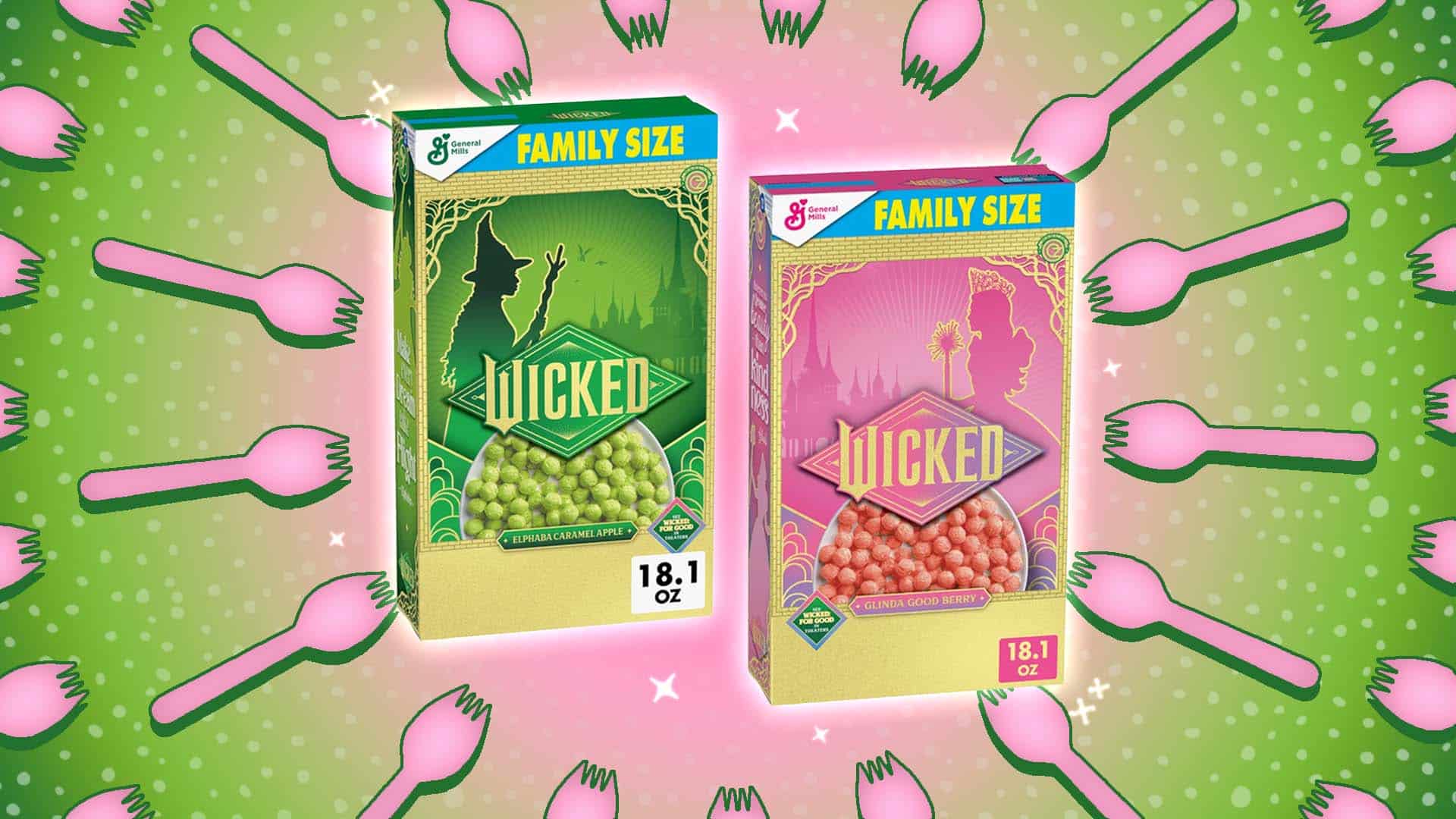 We Tried Wicked’s New Glinda and Elphaba Cereals: Our Review | Sporked