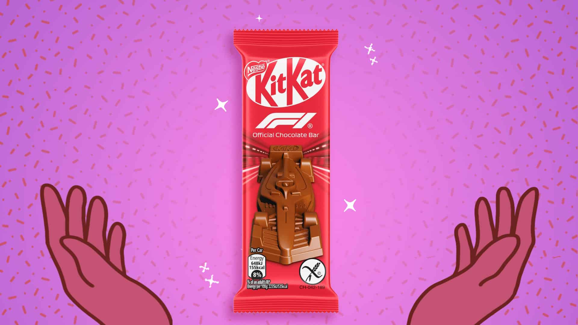 Kit Kat Just Made a Formula 1 Race Car–Shaped Chocolate Bar (Yes, Really)