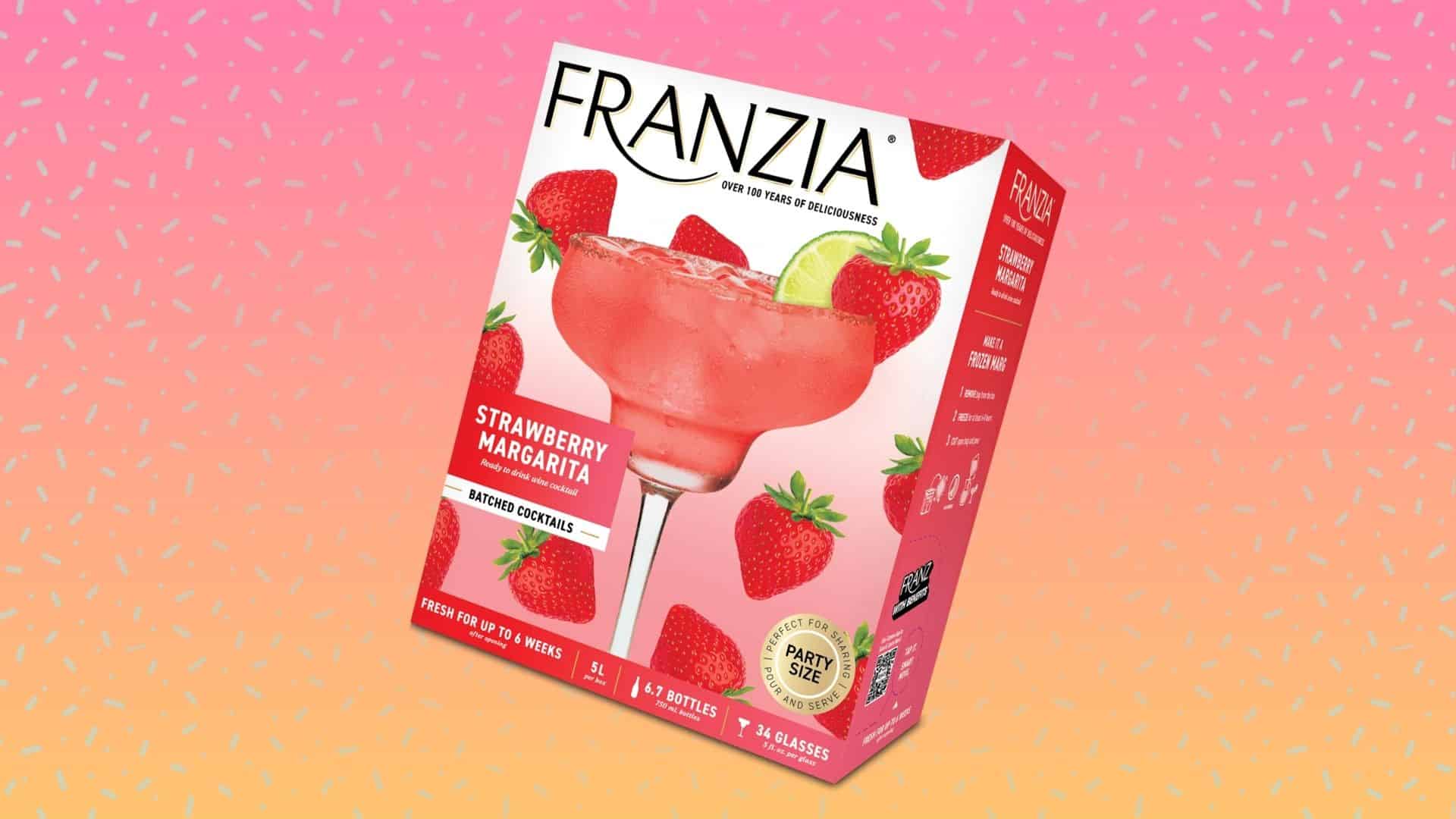New Franzia Boxed Cocktail! Meet Franzia Strawberry Margarita | Sporked